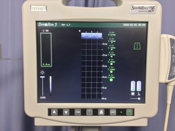 Bard Site Rite 5 Ultrasound System w L-VA Linear Probe Transducer ...